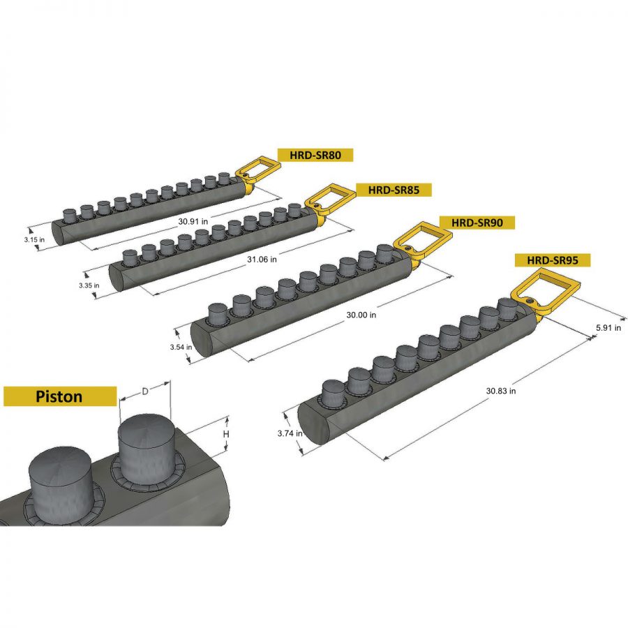 HRD-80 Hydraulic Rock Splitters | Walter S. Pratt & Sons, Inc